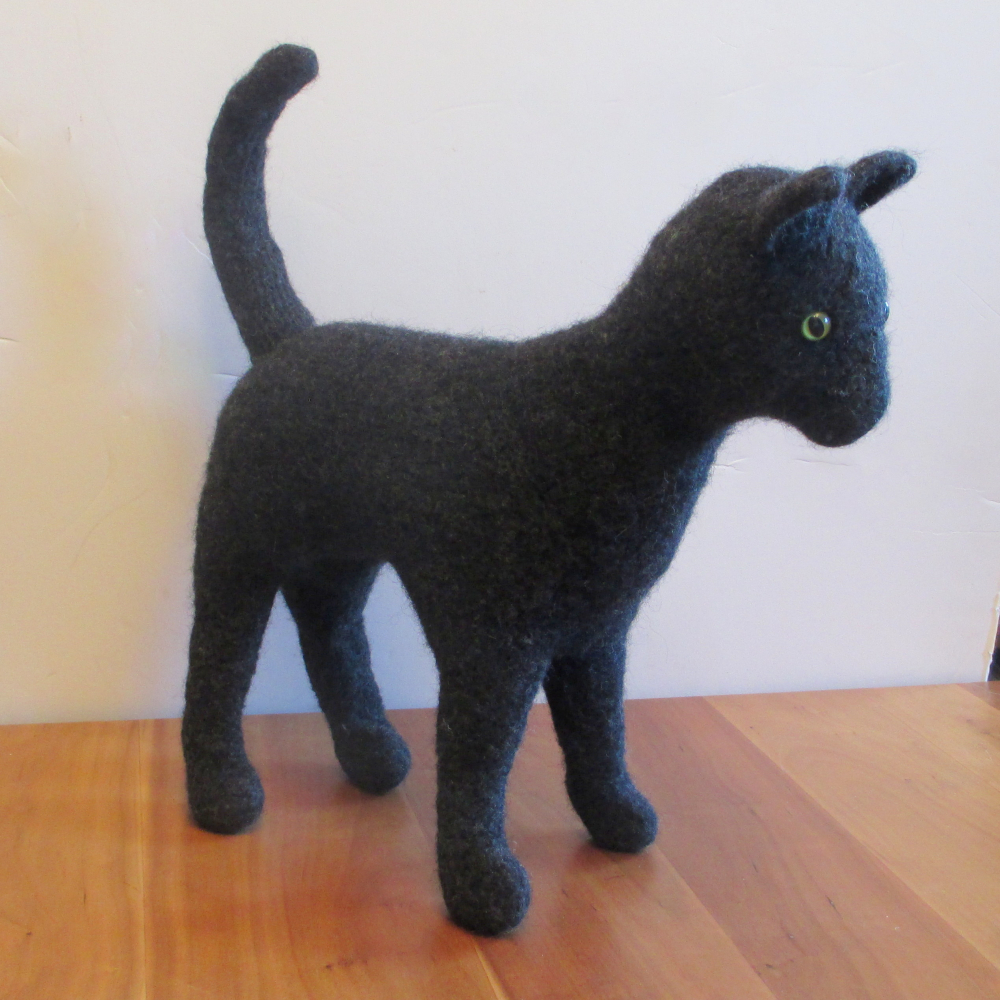 Handknit Felted Cat | FeltedFriends